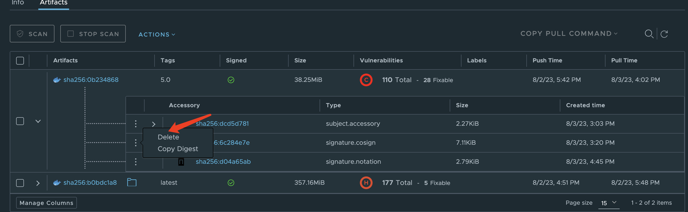 Delete an accessory cannot trigger Event based replication · Issue #19098 · goharbor/harbor · GitHub