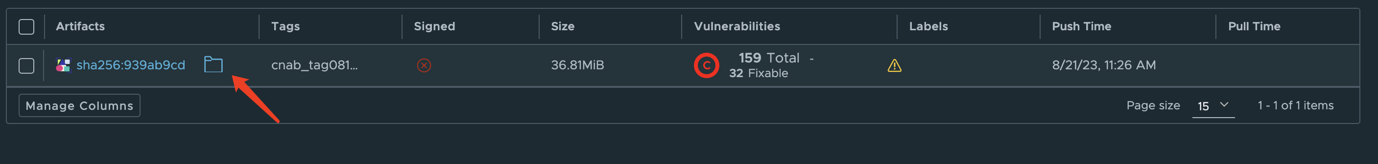 Cannot Jump To Cnab Bundle Index Artifact List · Issue 19216 · Goharborharbor · Github
