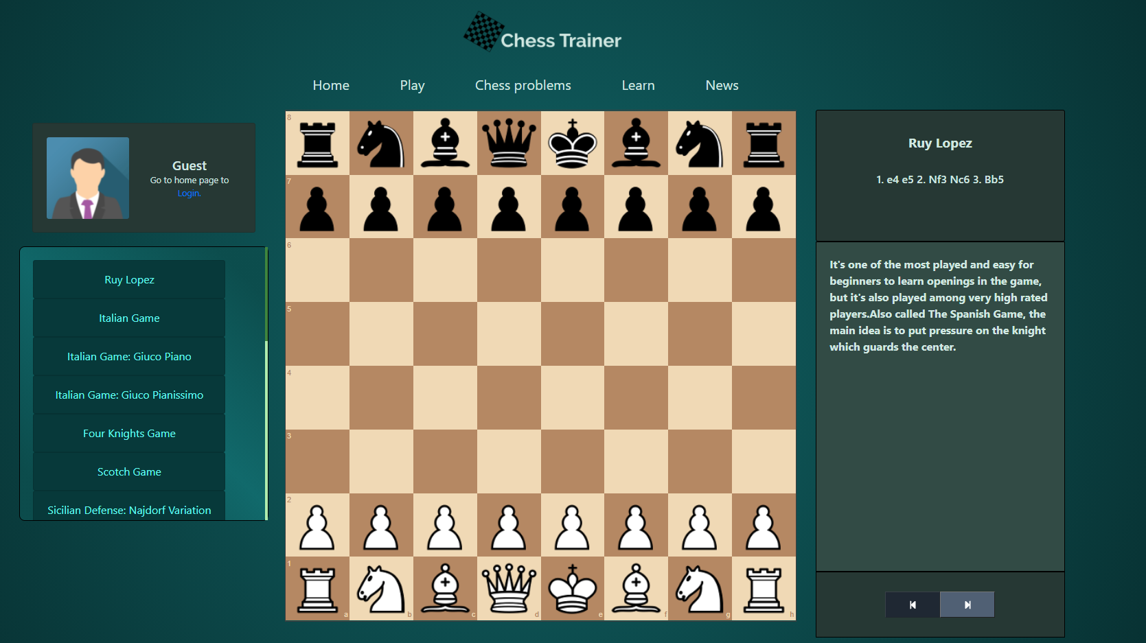 GitHub - lucandy47/ChessTrainer: Chess platform for beginners and ...