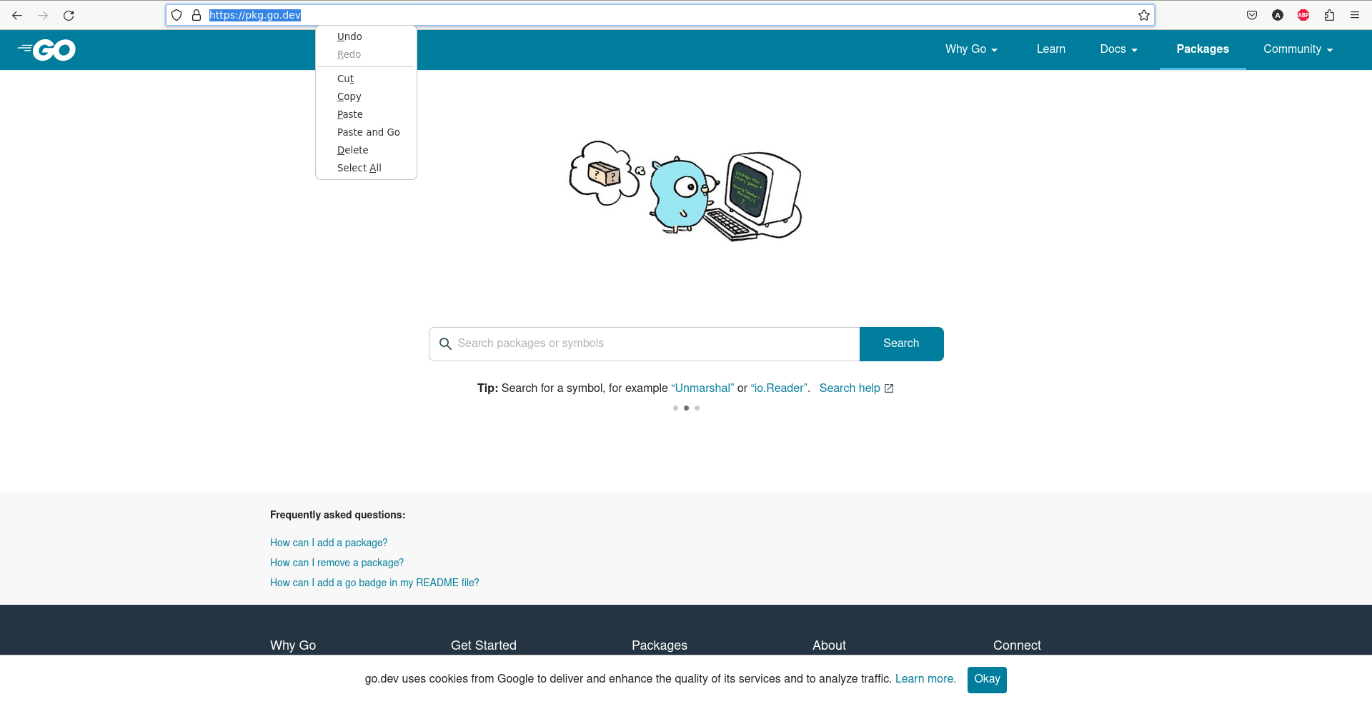 x/pkgsite: OpenSearch not recognized by Firefox 116.0 · Issue #61986 · golang/go · GitHub