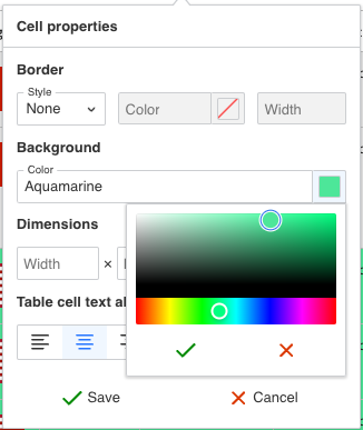 Enable the color picker numerical input for table styling tools · Issue #14829 · ckeditor ...