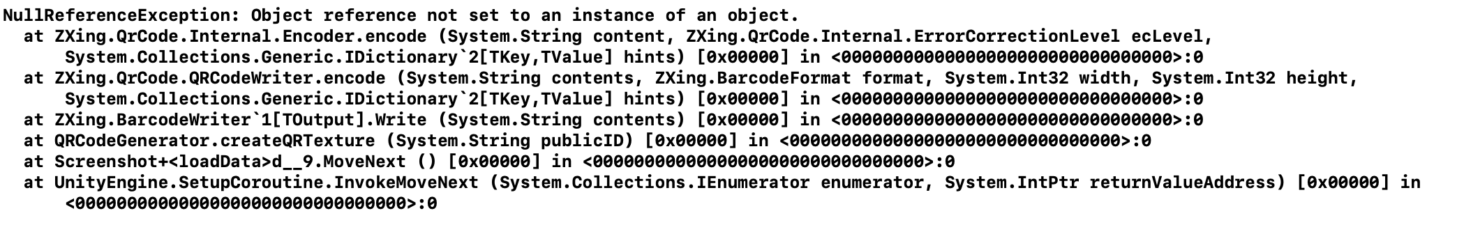 Problem barcodewriter on unity-IOS · Issue #399 · micjahn/ZXing.Net · GitHub