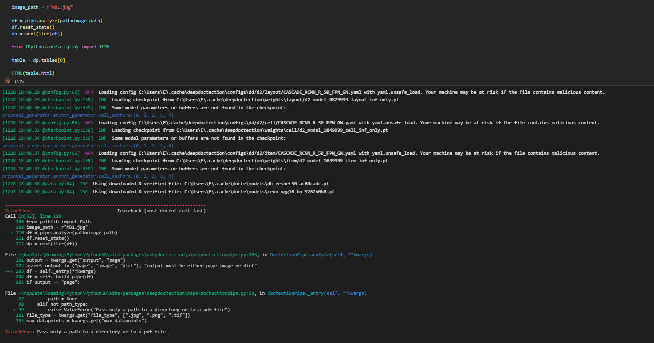 Potential bugs/feature to enhance & queries? · deepdoctection deepdoctection · Discussion #106 ...