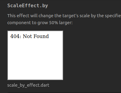 Interactive docs: `RotateEffect` · Issue #1950 · flame-engine/flame · GitHub