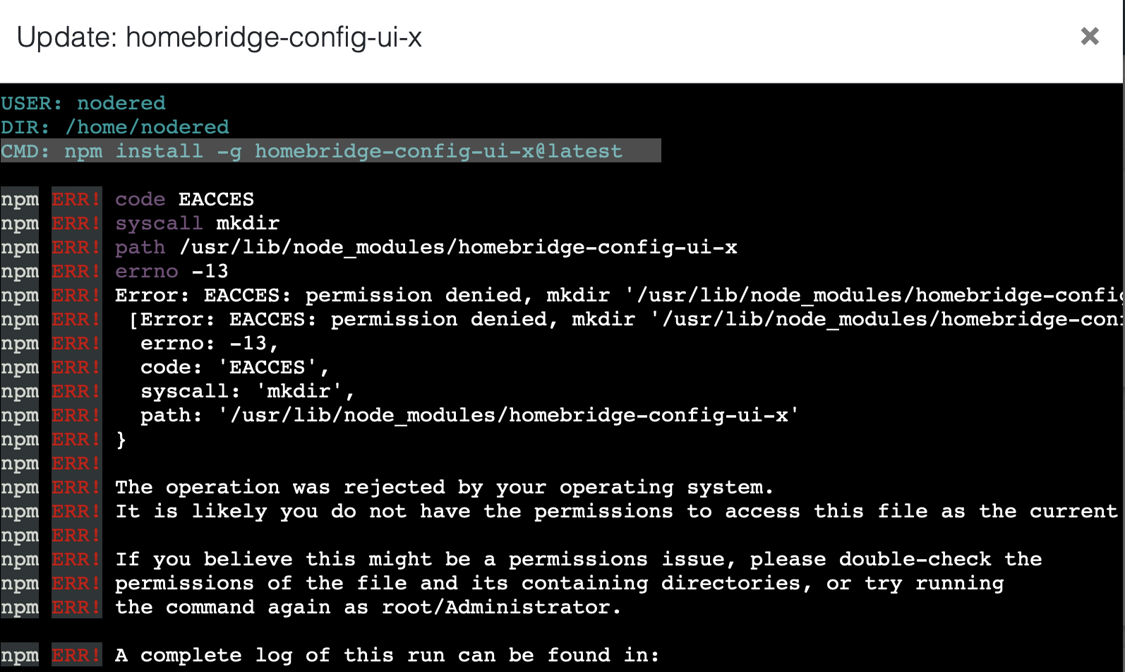 Homebridge wants to install globally · Issue #2934 · homebridge/homebridge · GitHub