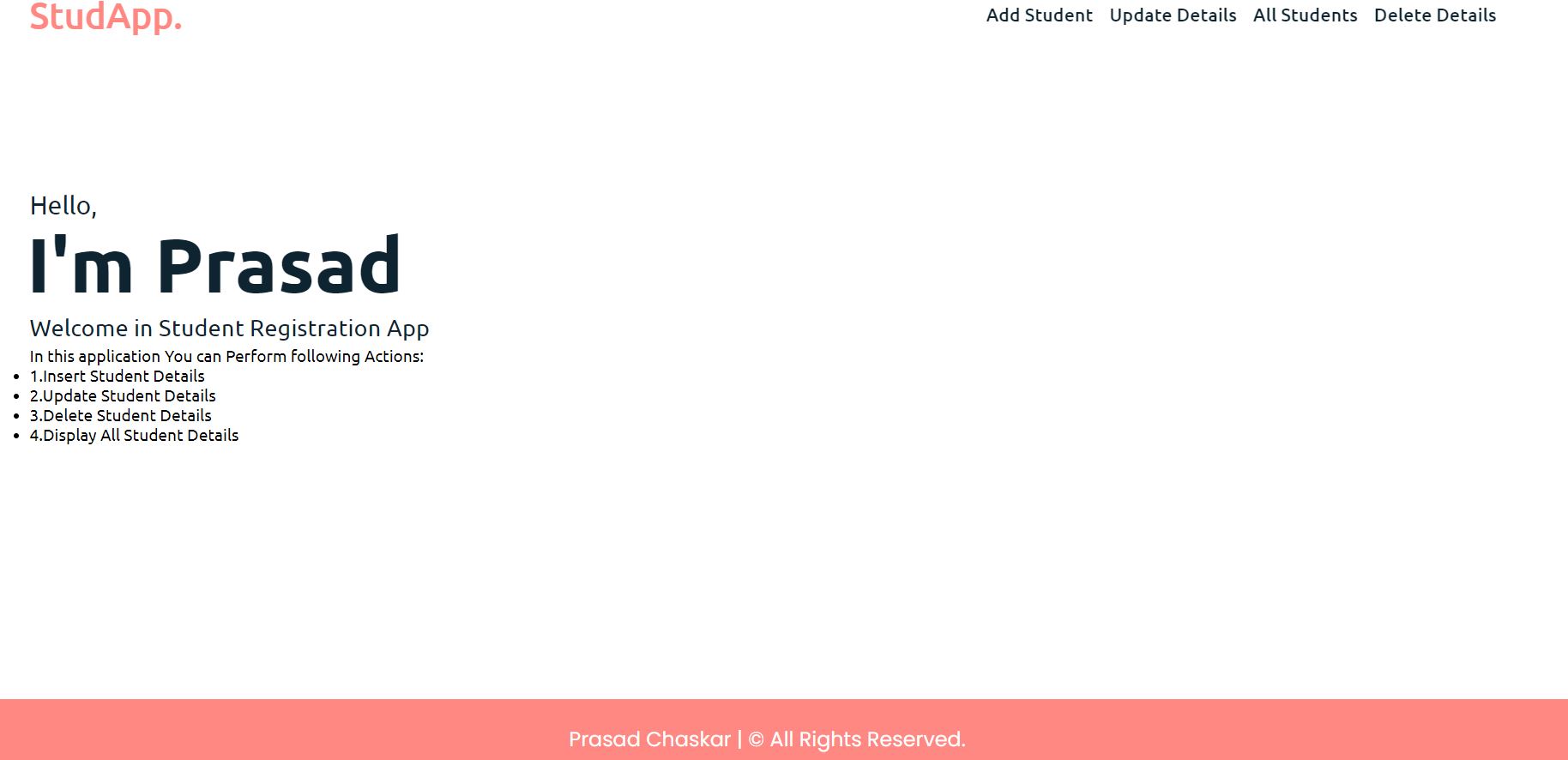 GitHub - Prasadchaskar/StudentRegistration