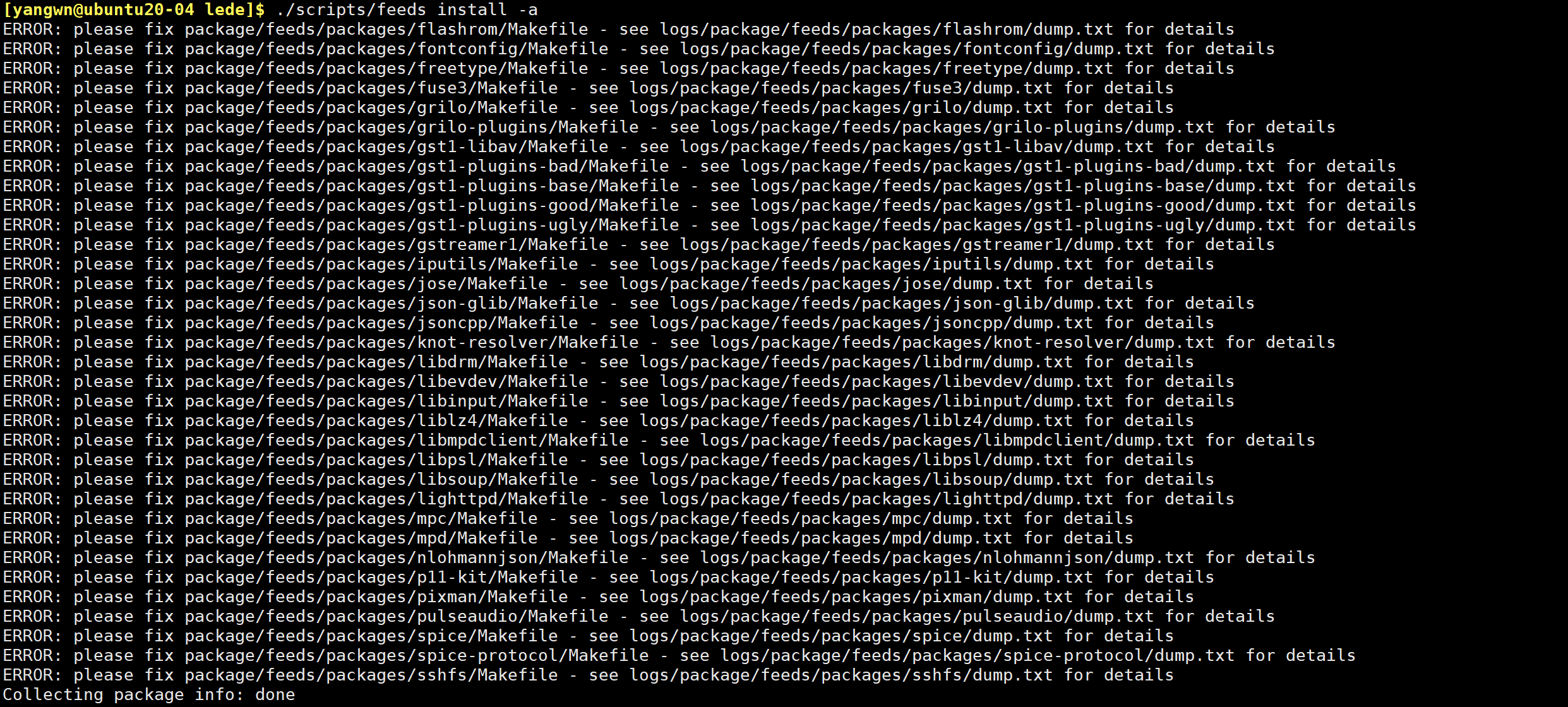 ./scripts/feeds install -a报错 · Issue #8464 · coolsnowwolf/lede · GitHub