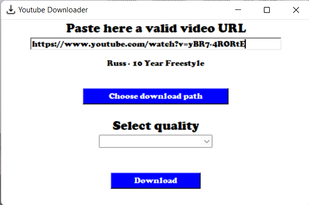 GitHub - pauladam2001/YoutubeDownloader: Python-based basic Youtube ...