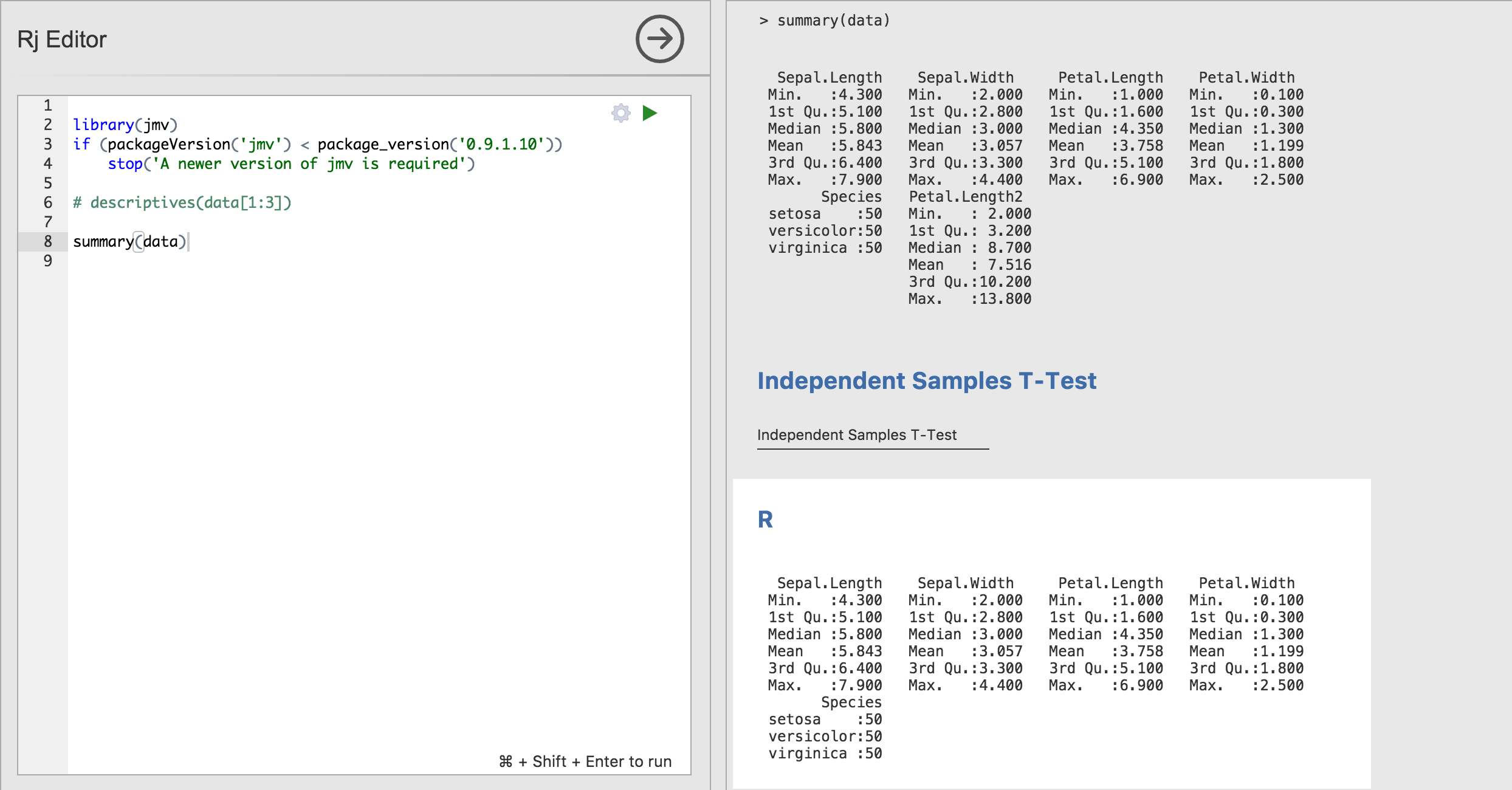 Rj editor: data is not saved or changed into spreadsheet after using R ...