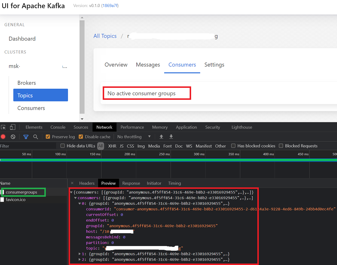 Consumer groups for a topic are not displayed · Issue #652 · provectus/kafka-ui · GitHub