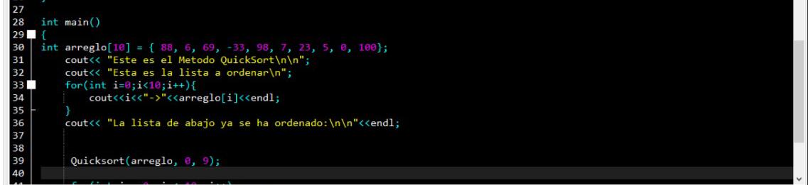 GitHub - Jair7223/Metodo-QuickSort: Este programa fue creado en DEV C++ ...