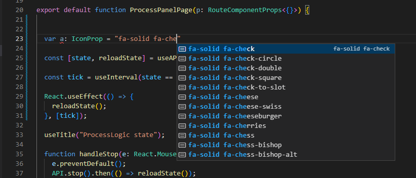 Bug: React TS2322: Type '"fa-regular fa-arrow-down"' is not assignable ...