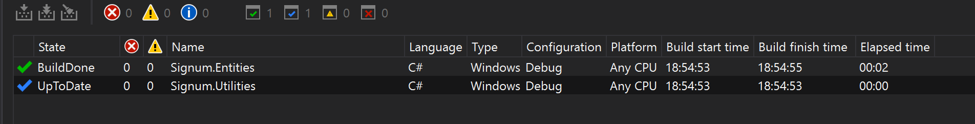 Up To Date Project Check Not Working For Netcore Projects In Presence 1309