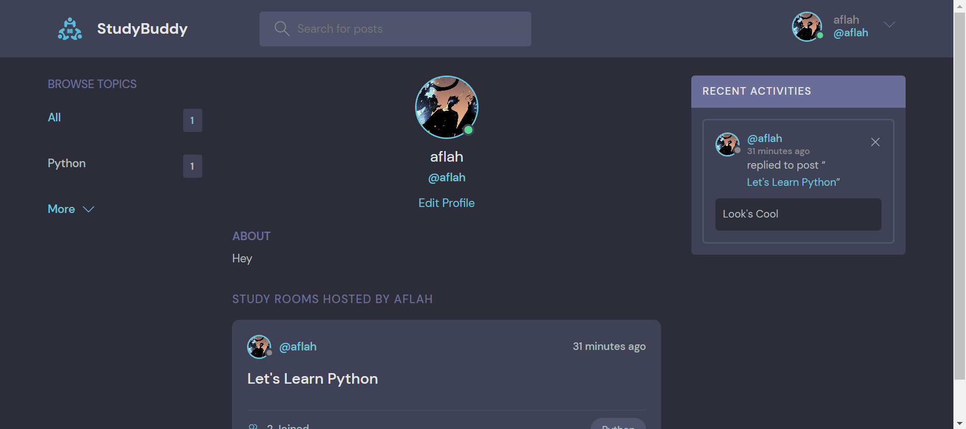 GitHub - aflah02/studybud: StudyBuddy Finding Site