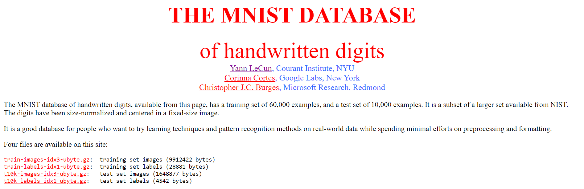 GitHub - aflah02/MNIST-Dataset