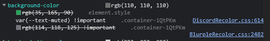[BUG] - DiscordRecolor.css causes all built-in toggle colors to be overridden to --text-muted ...