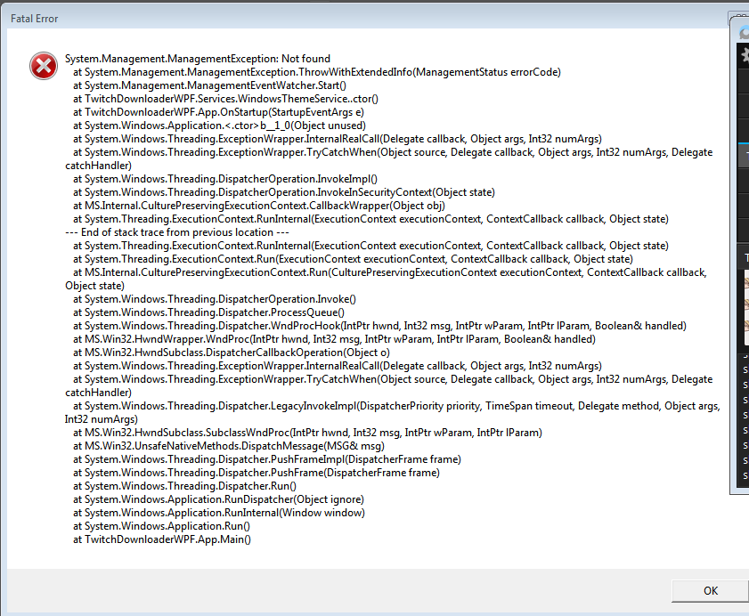 `System.Manamgement.ManagementException: Not found` on Windows 7 · Issue #777 · lay295 ...