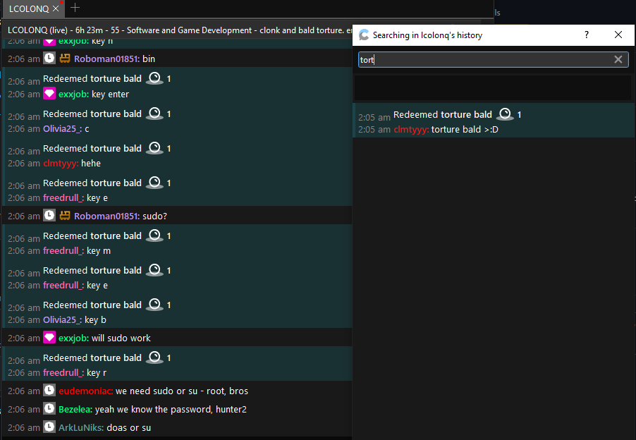 User input prevents a Redemption from being searched by it's title · Issue #4804 · Chatterino ...