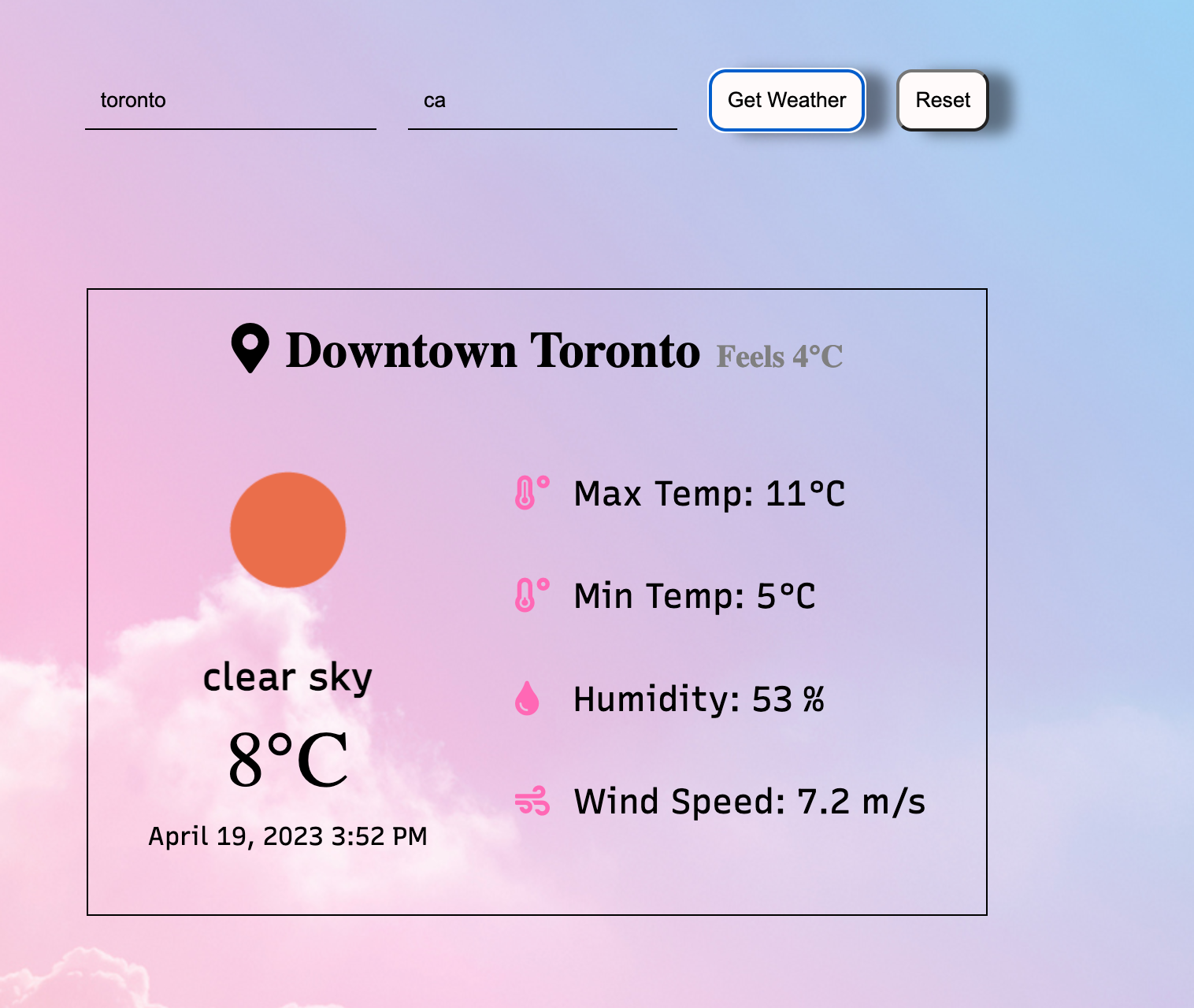GitHub - kritibagga/Weather-Application: Weather App