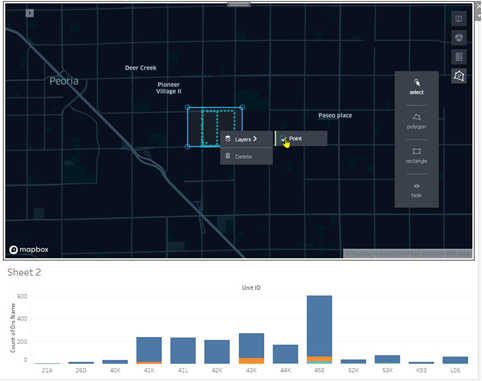 Select From Map to Filter other sheets like charts · Issue #2425 · keplergl/kepler.gl · GitHub