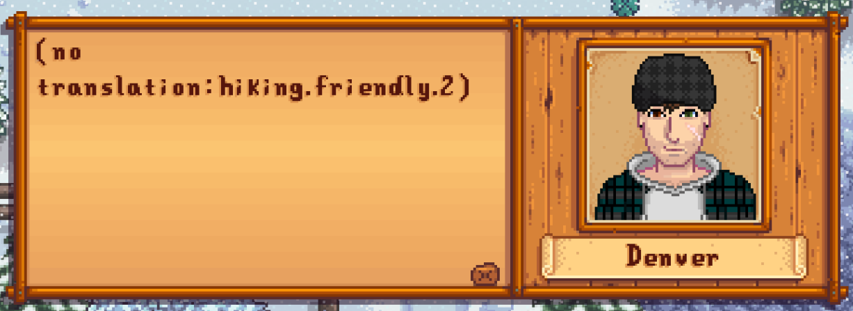 Hiking Event: Missing dialogue · Issue #2 · whitebalverines/NPC-Denver · GitHub