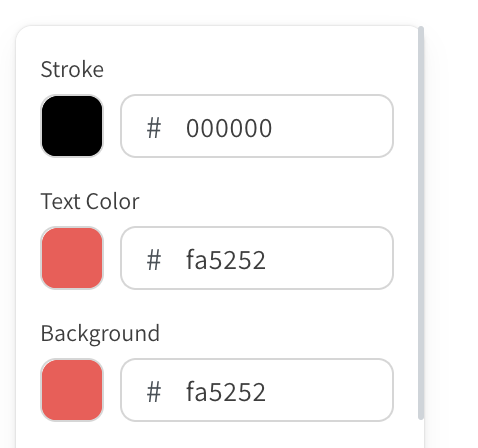rename `stroke` to `text color` for text elements · Issue #6392 · excalidraw/excalidraw · GitHub