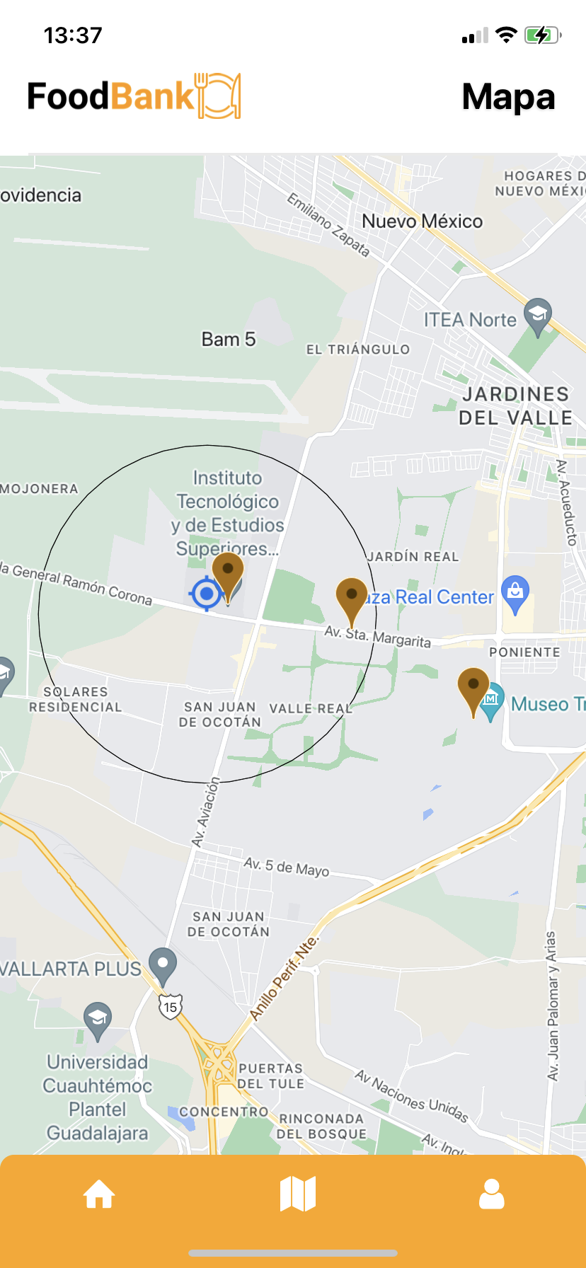 Map Circle Not Filling iOS · Issue #65 · FoodBank-GDL/FoodBank-ReactNative · GitHub