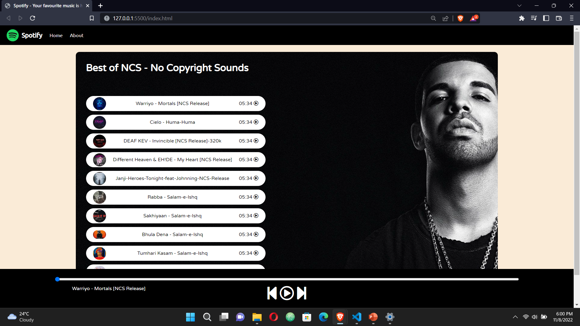 GitHub - ankit-orion/Spotify-Clone