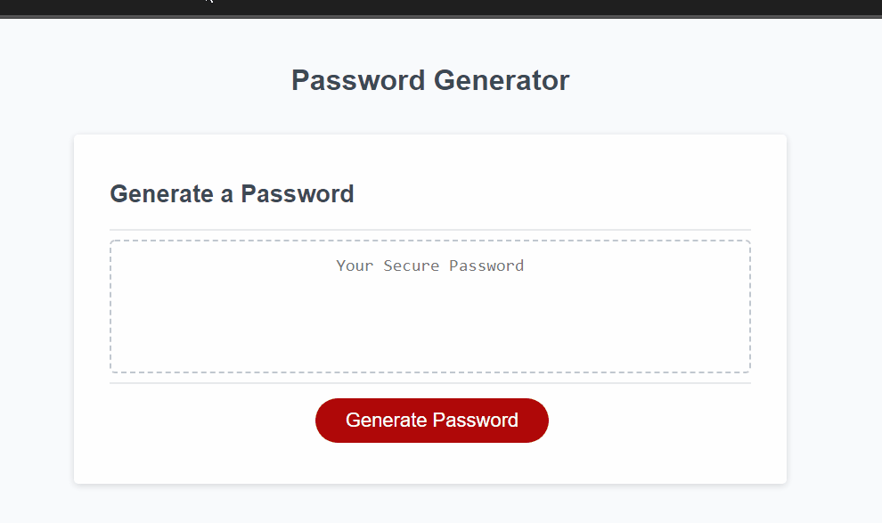 Github Walkerj90password Generator