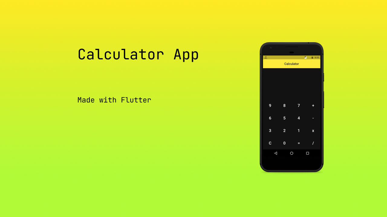 GitHub - chipinvision/Calculator: Simple Dark Themed Calculator App made with Flutter
