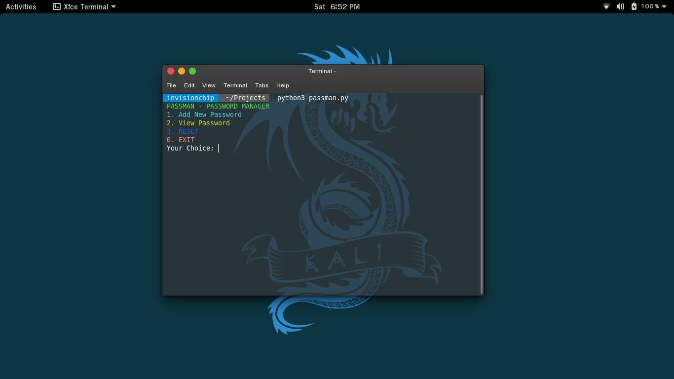 GitHub - chipinvision/passman: A Password Manager written using Python