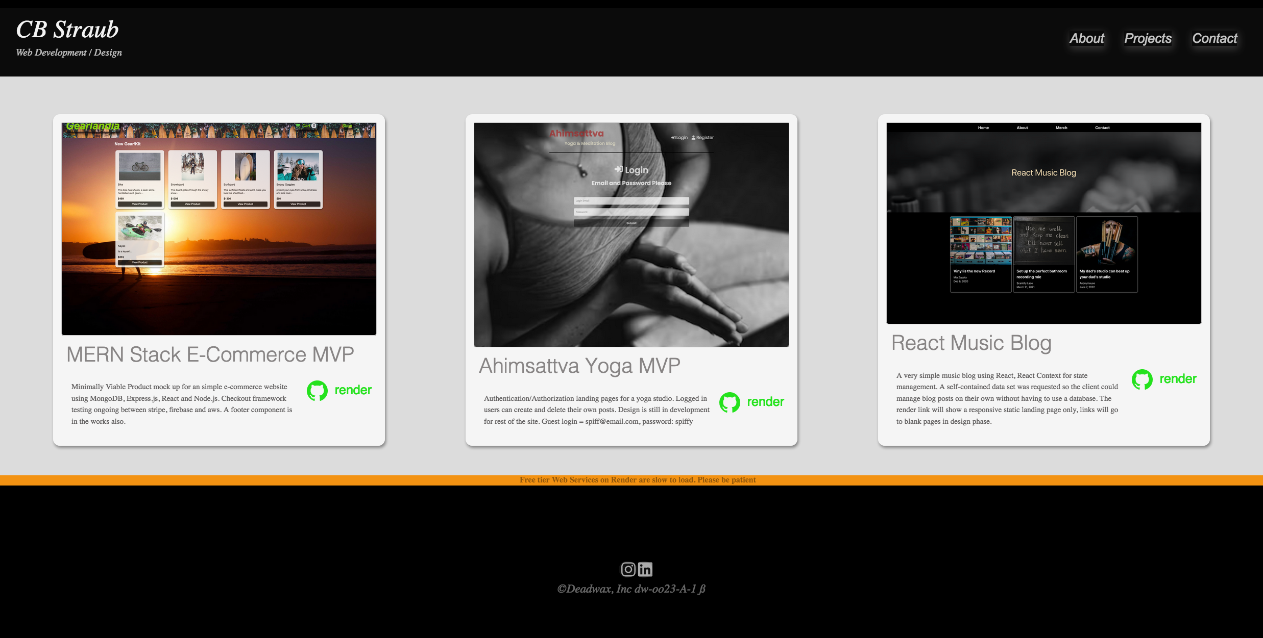 GitHub - CB-Straub/folio-app: My Web Developer Portfoilo (coming soon)