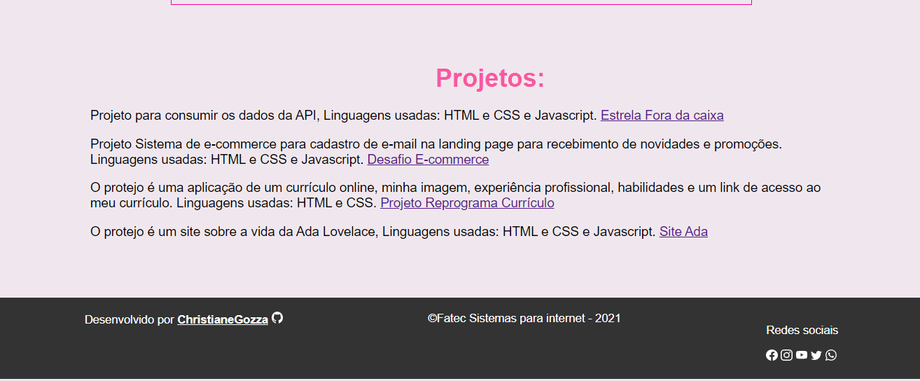 GitHub - chritianegozza/atividade-fatec