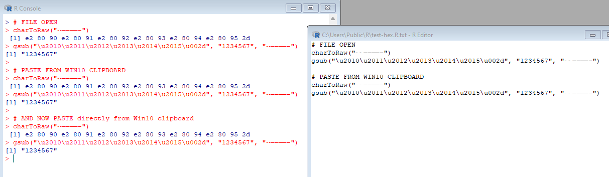 RStudio silently converts unicode character in Scripts and Console ...