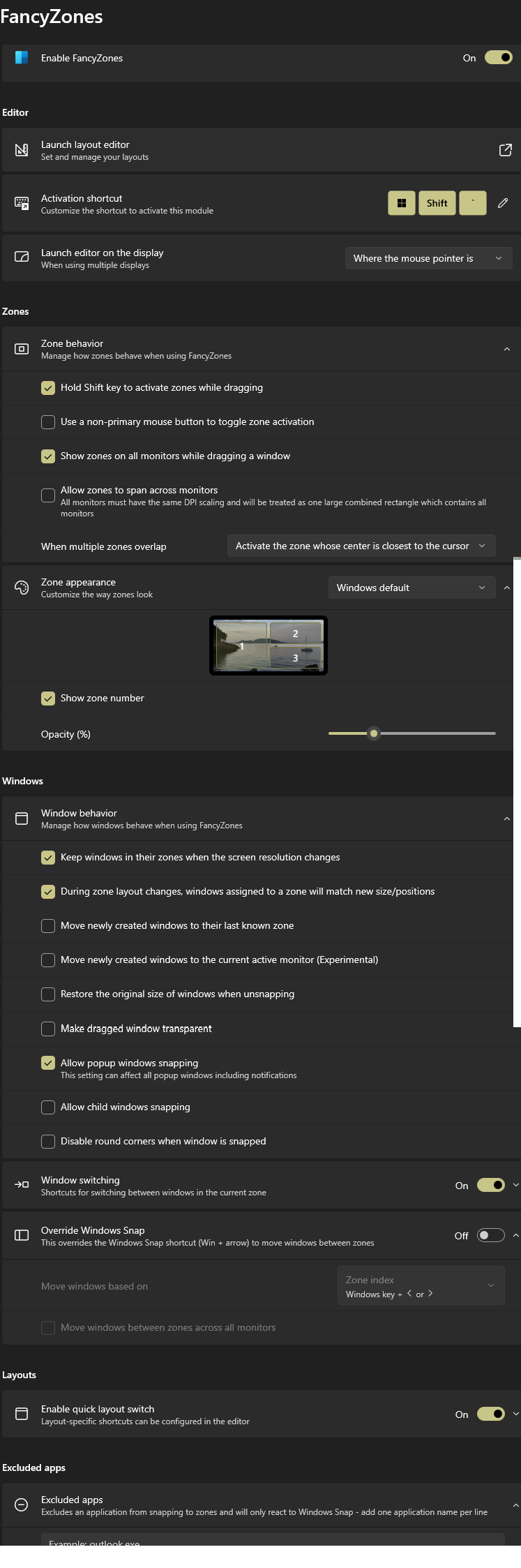 FancyZones does not work for some applications · Issue #18975 · microsoft/PowerToys · GitHub