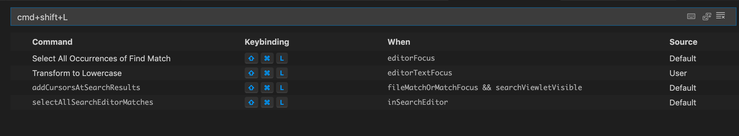 Select All Occurrences Keyboard Shortcut Not Working Issue 94032 