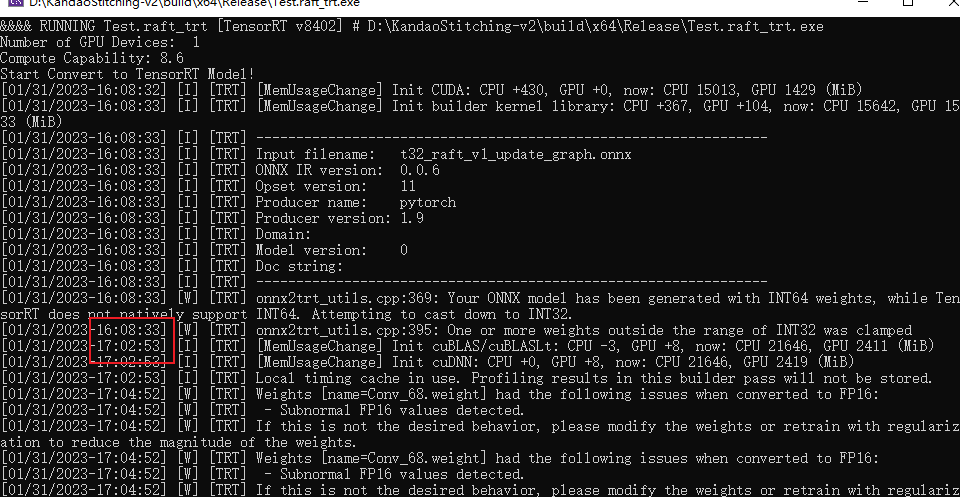 The time required for export onnx to trt is proportional to the complexity of the model? · Issue ...