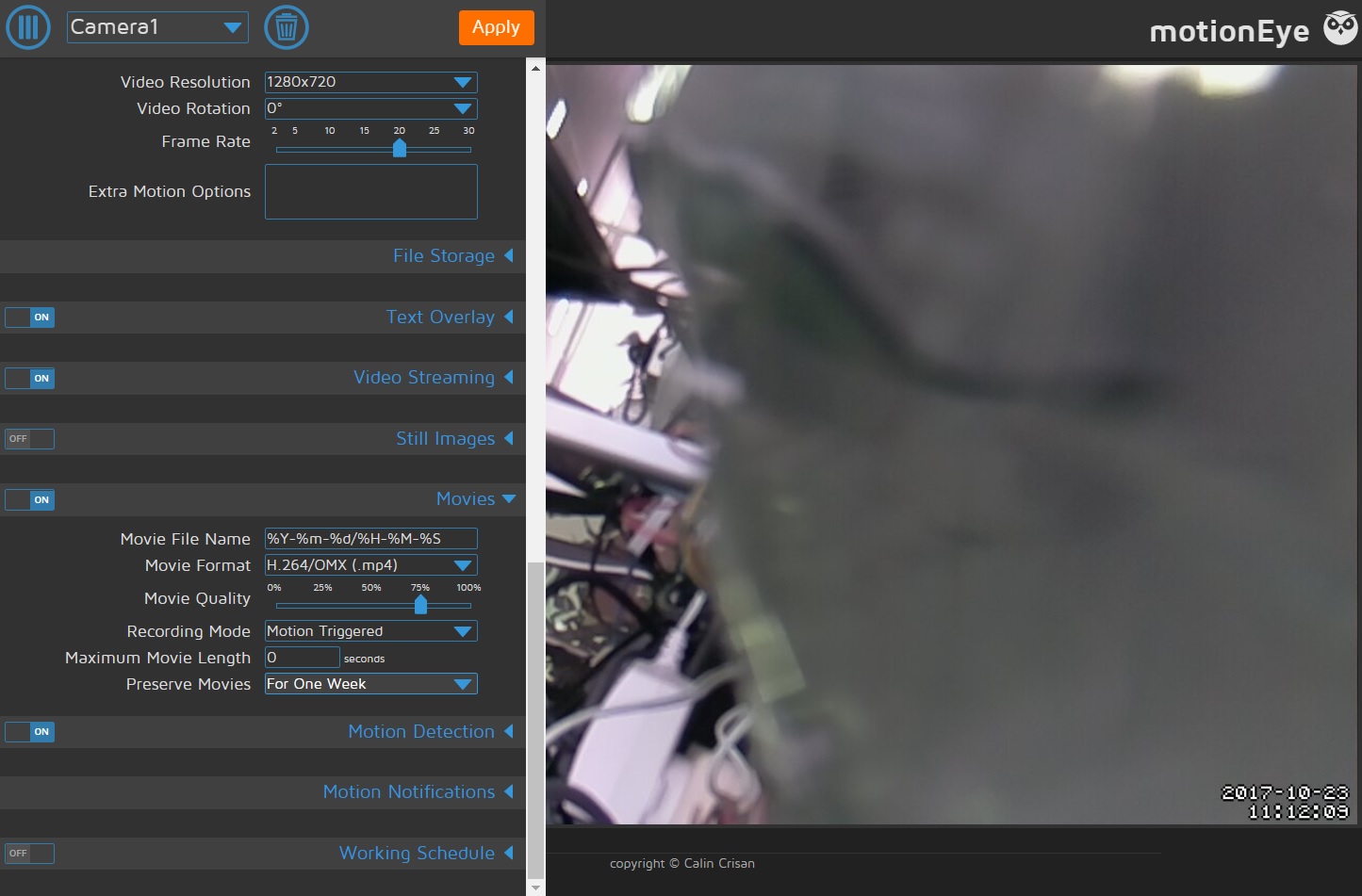 Upgraded to pre release but does not reflect · Issue #1181 · motioneye-project/motioneyeos · GitHub