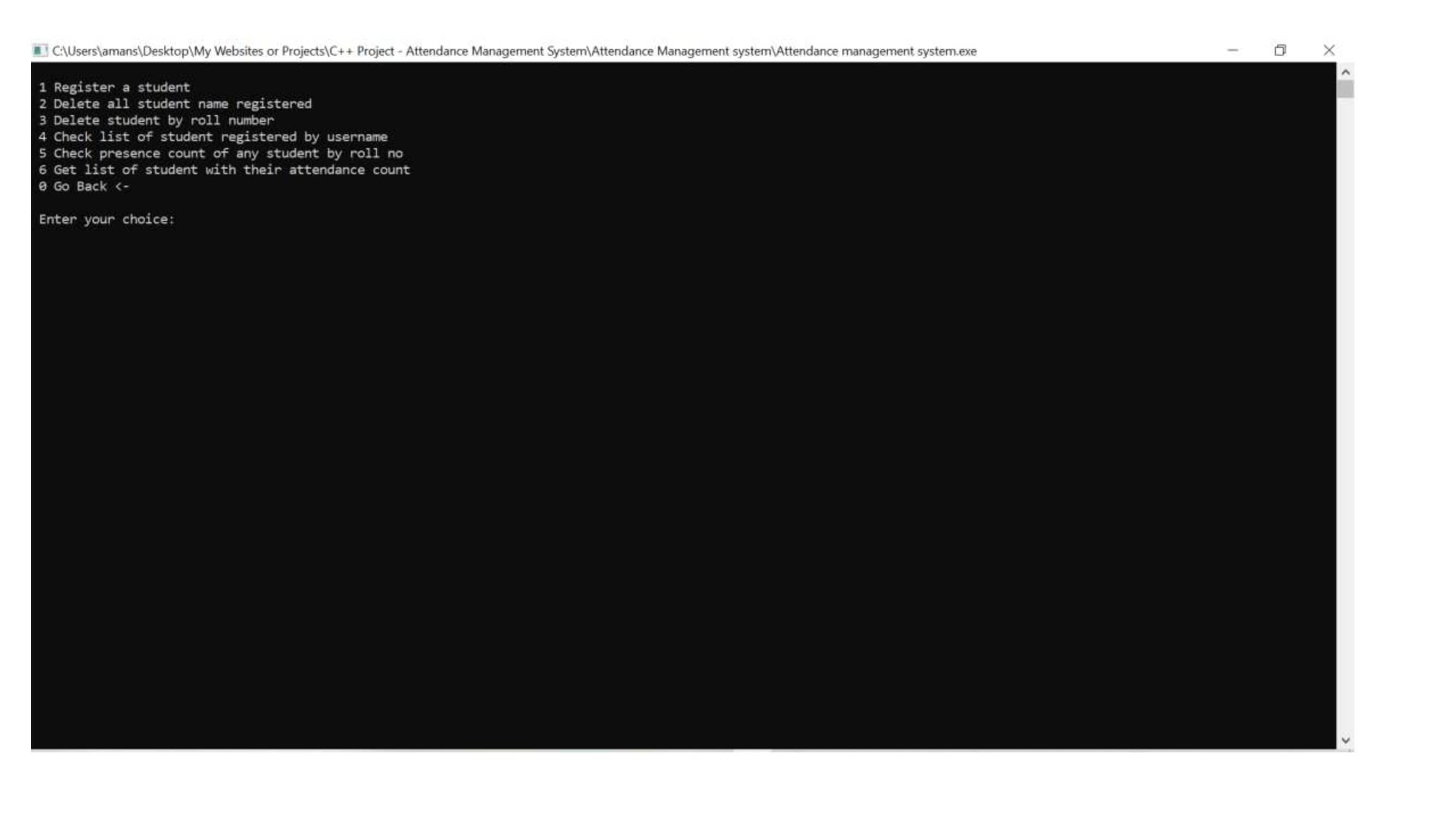 GitHub - amanpratapsingh9/Cpp_Project-Attendance_Management_System: C++ Project