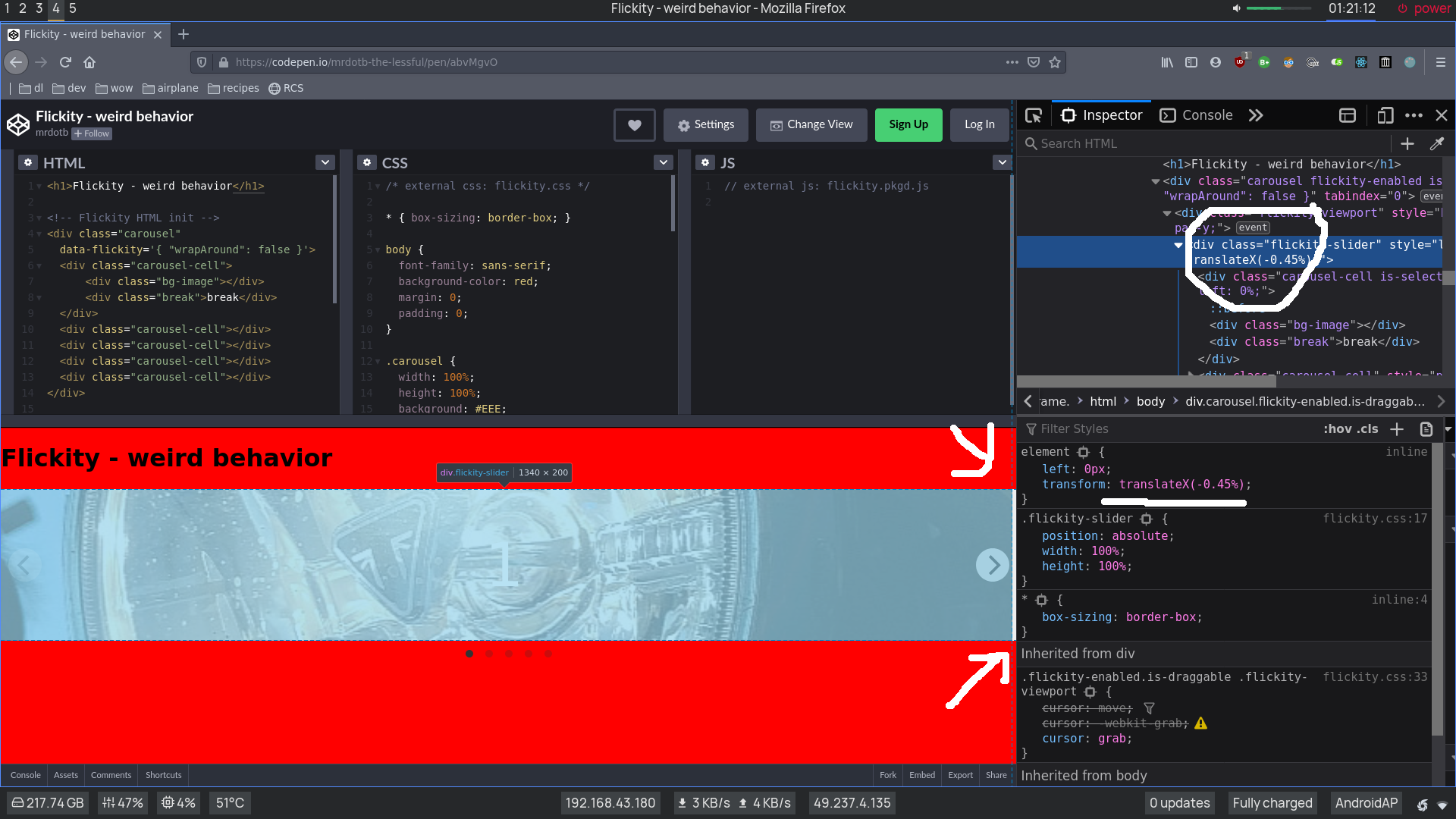 Initial setting transform:translateX is wrong · Issue #1062 · metafizzy/flickity · GitHub