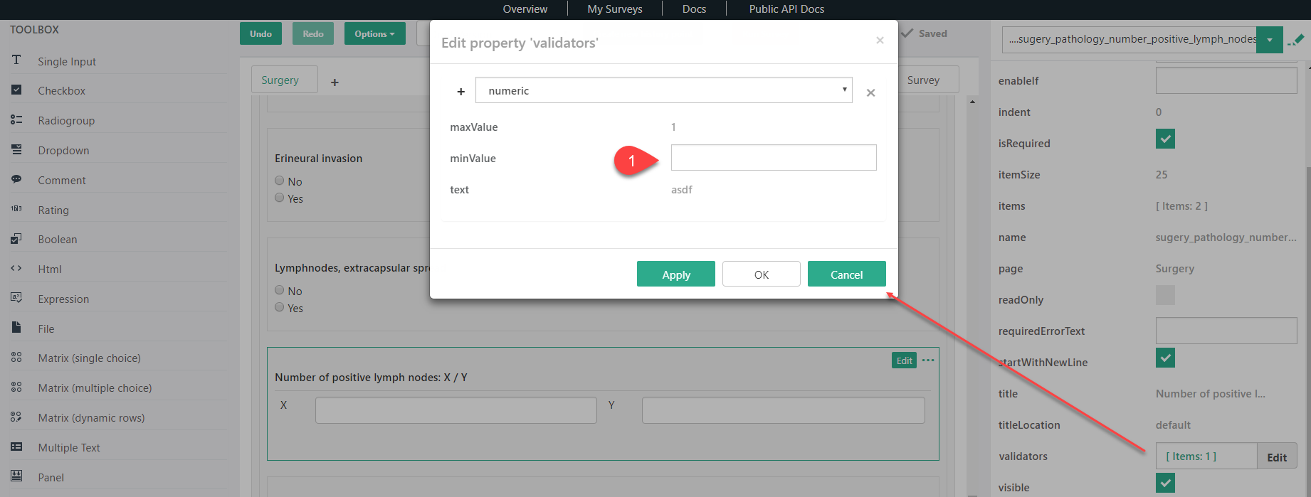 Validators are broken: 1. minValue, 2. UI · Issue #237 · surveyjs ...