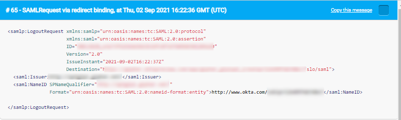 SLO Not working, invalid nameId · Issue #65 · derricksmith/phpsaml · GitHub