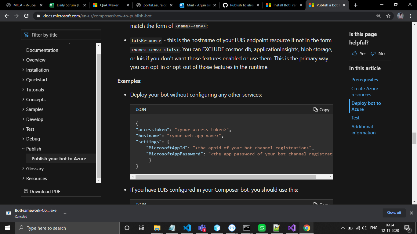 Publish to already existing resource group. · Issue #1877 · microsoft/BotFramework-Composer · GitHub