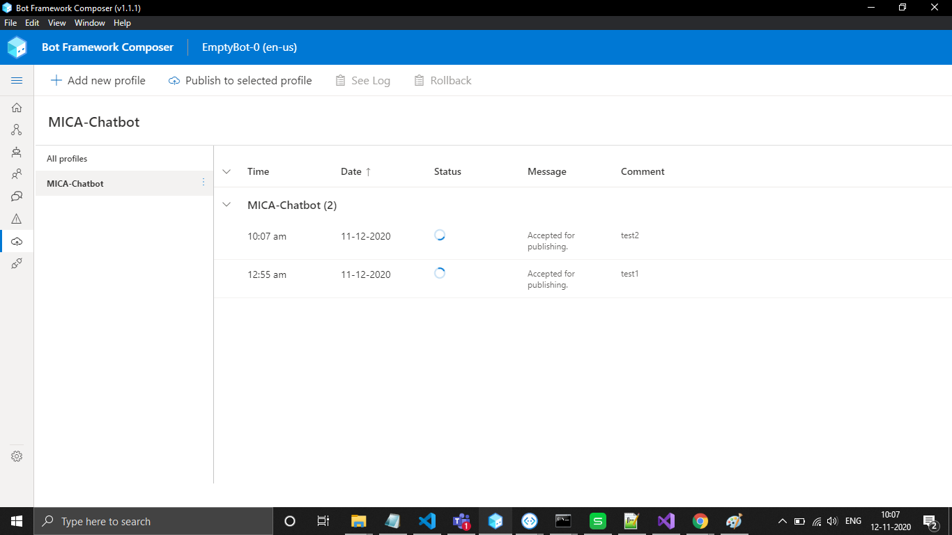 Publish to already existing resource group. · Issue #1877 · microsoft/BotFramework-Composer · GitHub