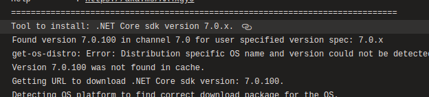 Azure DevOps Pipeline doesn't support .NET 7? · Issue #7950 · dotnet/core · GitHub