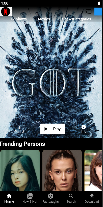 GitHub - sanuponnulli/netflixclone_app: a netflixclone using api integration,state management ...