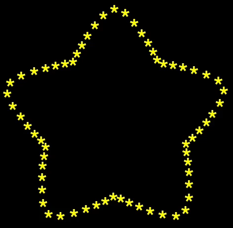 GitHub - codegiovanni/Star: Star drawn using equations