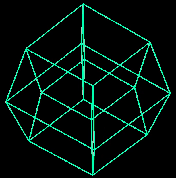 GitHub - codegiovanni/Tesseract: Teserract (4D cube) created using ...
