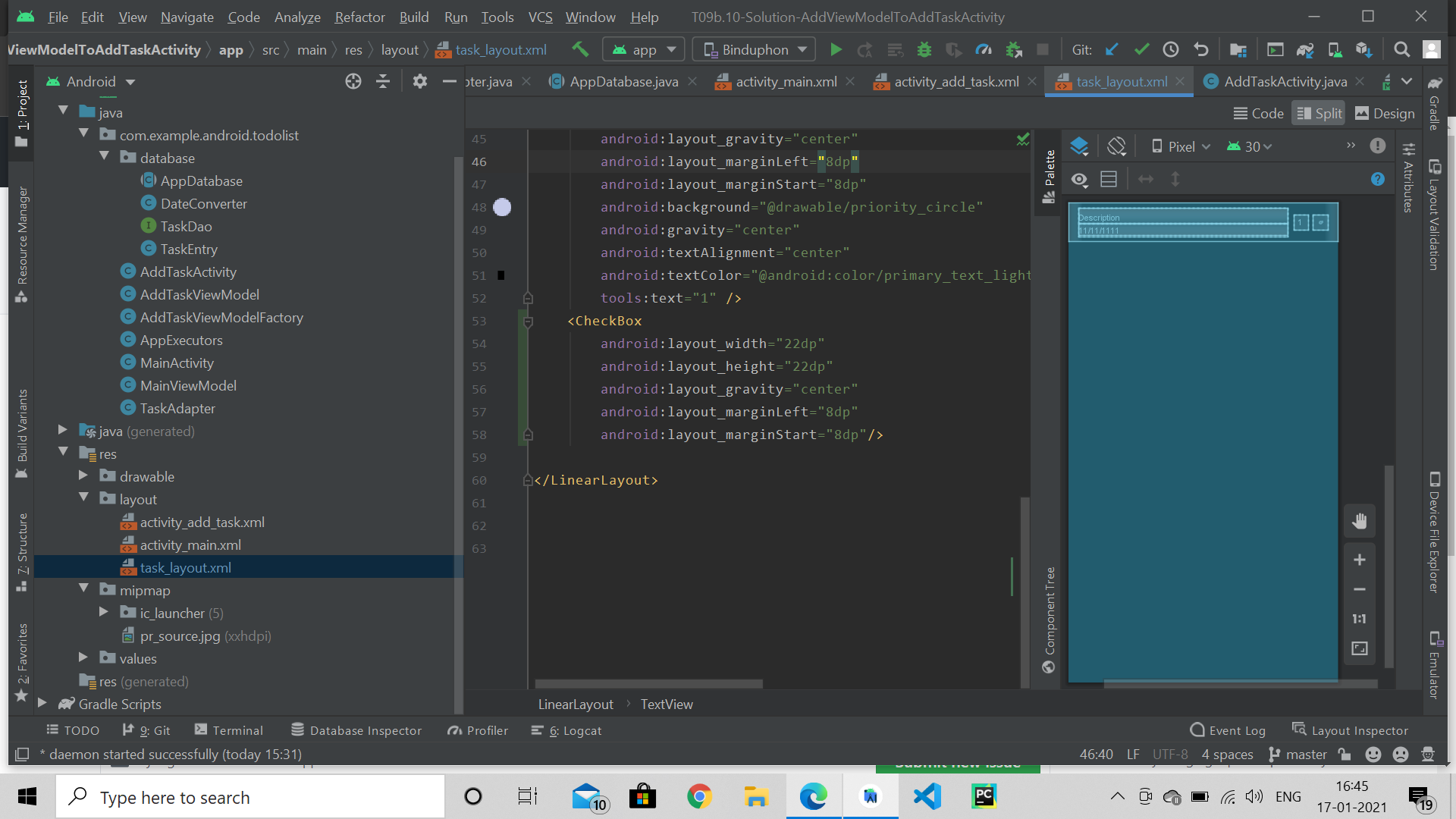 Add a Checkbox for user's Task is Complete or incomplete · Issue #4 · bindu-07/Daily-Tasks · GitHub