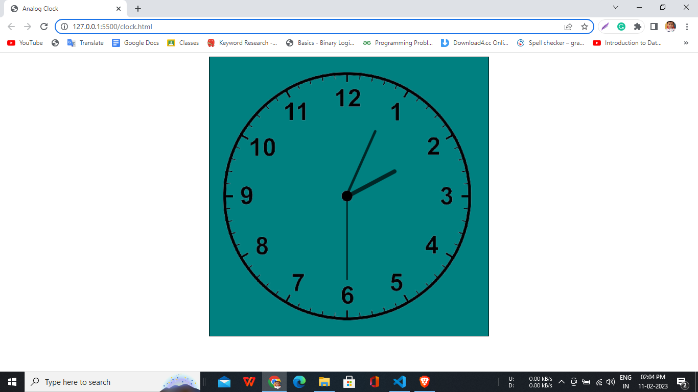 Github Ajjugupta2000clock This Is A Clock Made Of Using Html Css And Javascript